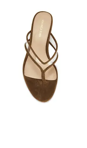 Veronica Beard Clea Wedge Sandal - Brown