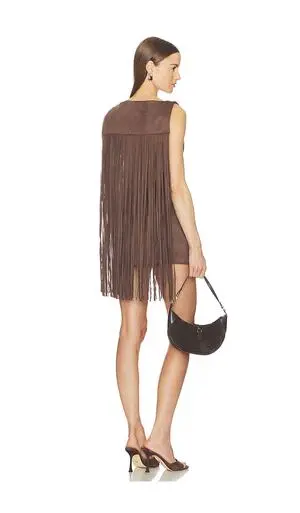 CAMILA COELHO Lera Mini Dress With Fringe Detail
