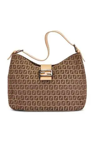 Undefined Fendi Zucchino Hobo Bag - Beige