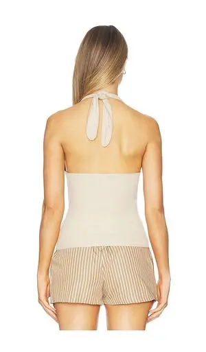 VIR VITA Pauline Halter Top - Dune