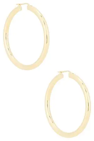 SAINT LAURENT Creoles Simple Earrings