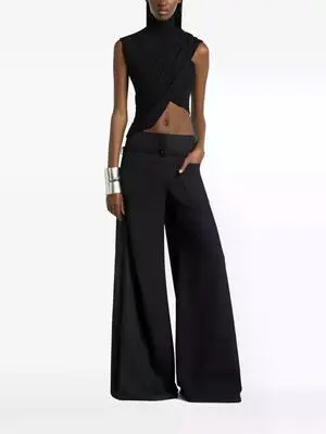 COURREGES Twist Ribbed Top