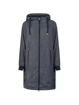 Herno Hooded Zip-fastening Coat - Blue