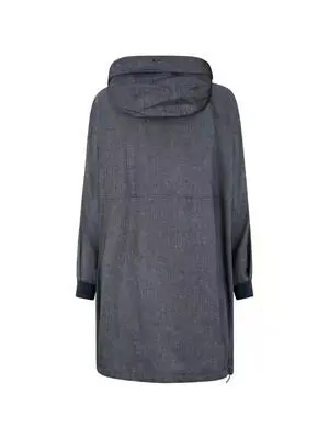 Herno Hooded Zip-fastening Coat - Blue