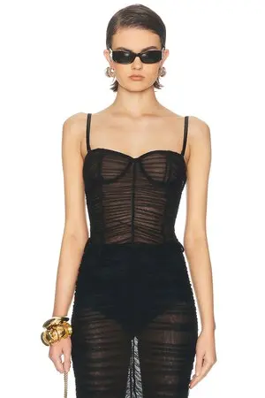 Kiki De Montparnasse Tulle Bustier Top