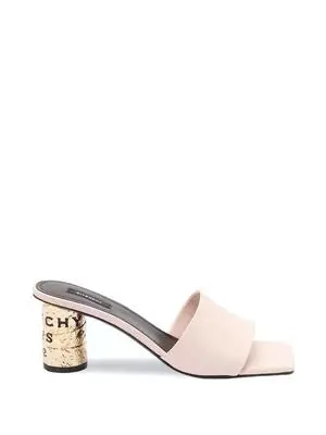Givenchy Leather Sandals With Tape Heel - Neutrals