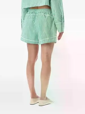 Calvin Klein Striped Pyjama Shorts - Green