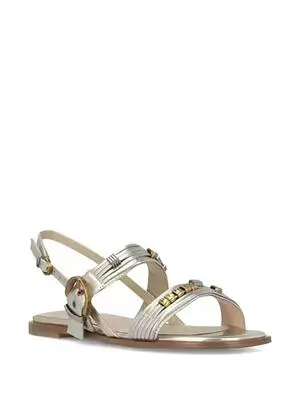 Pinko Beaded Flat Sandals