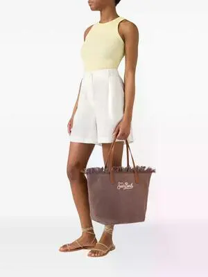 MC2 SAINT BARTH City Fringed Tote Bag - Brown