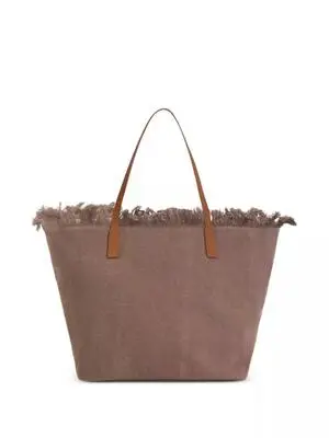 MC2 SAINT BARTH City Fringed Tote Bag - Brown