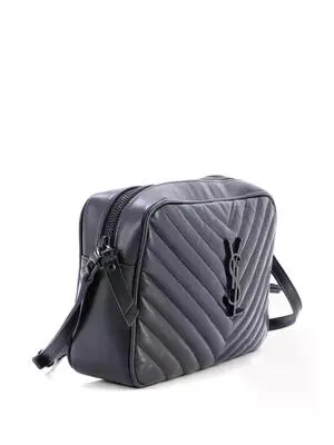 Saint Laurent Lou Camera Bag Matelasse Chevron Leather - Black