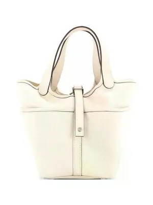 Hermès Cargo Picotin Lock Bag Canvas And Swift Pm
