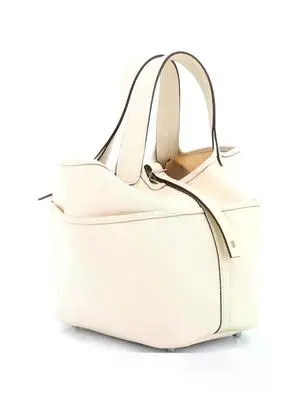 Hermès Cargo Picotin Lock Bag Canvas And Swift Pm