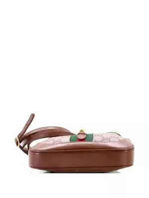 Gucci Jackie 1961 Gg Coated Canvas Mini Hobo Bag - Brown