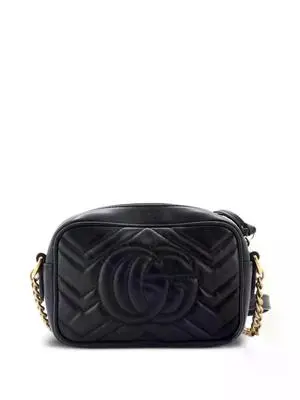 Gucci Gg Marmont Mini Crossbody Bag - Black