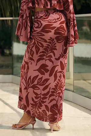 JULA Etla Printed Midi Skirt