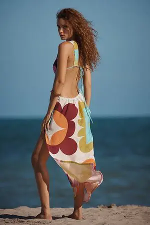 CELANDINE X Holly Clarke Mod Column Dress - Pink Pattern