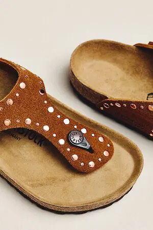 BIRKENSTOCK Gizeh Rivet Thong Sandals - Mink