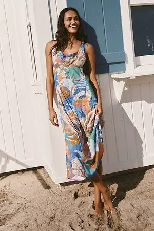 CELANDINE Beaded Market Stall Maxi Dress