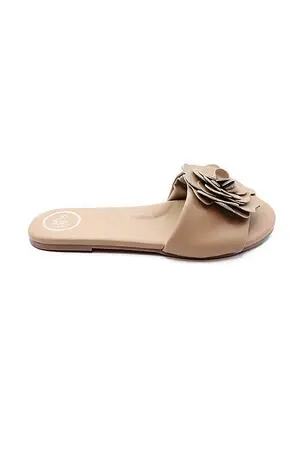 SOLEI SEA Dahlie Slide Sandals - Ivory