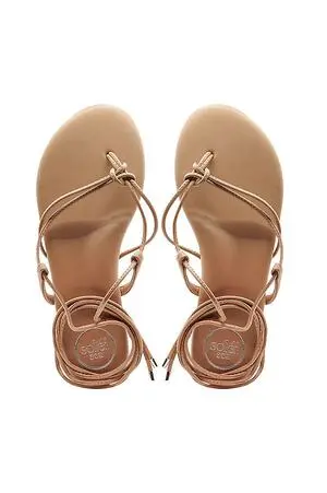 SOLEI SEA Angie Wrap Sandals - Tan
