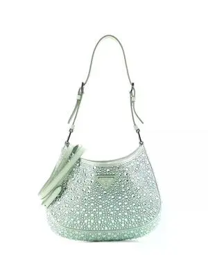 Prada Cleo Crystal Embellished Small Crossbody Bag