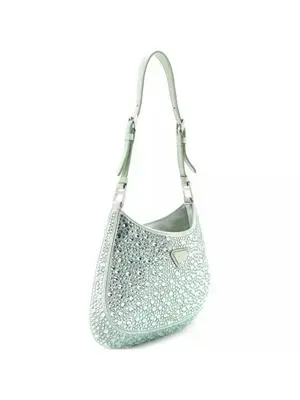 Prada Cleo Crystal Embellished Small Crossbody Bag