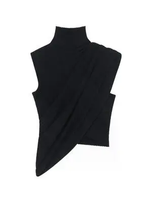 COURREGES Twist Ribbed Top
