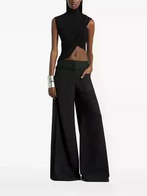 COURREGES Twist Ribbed Top