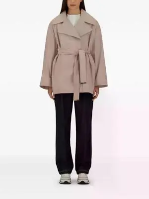 Herno Double-breasted Belted Raincoat