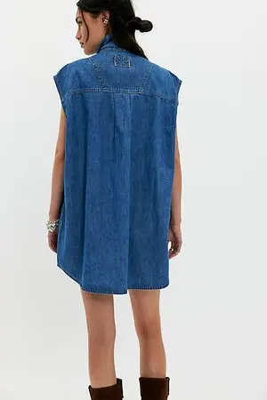 Free People We The Free Sadie Denim Top