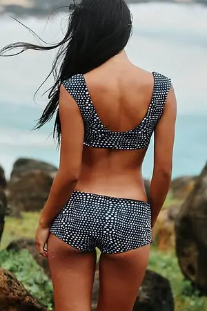 DOS GARDENIAS Bobbi Surf Boyshort Bikini Bottom