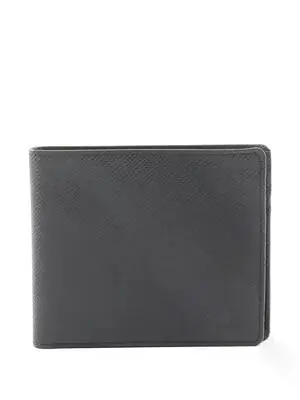 LOUIS VUITTON 2002 Textured Leather Wallet - Black