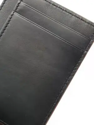 Miu Miu 20s Logo Leather Card Case - Black