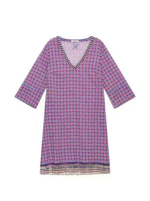 Malìparmi Fringed Mini Dress - Pink