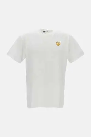 Play Comme Des Garcon Gold Heart T-shirt - White