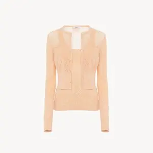 Chloé Knit Twin Set - Bleached Orange