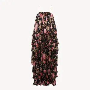 Chloé Floral Print Sleeveless Jumpsuit - Black