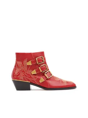 Chloé Susanna Ankle Boots Absolute Red