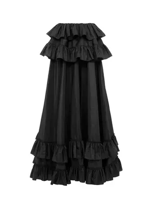 Chloé Tiered Maxi Skirt - Black