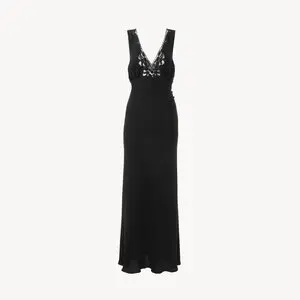 Chloé Sleeveless Column Dress - Black