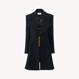 Chloé Riding Coat In Wool Bouclette