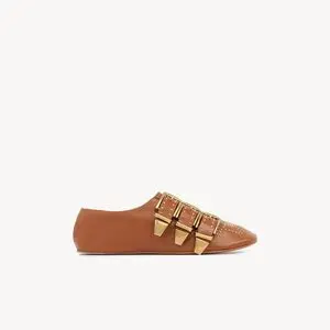 Chloé Susanna Flat - Ginger Brown