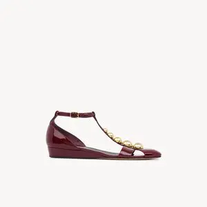 Chloé Cleia Sandals - Grenat