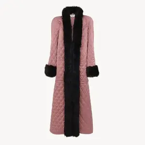 Chloé Long Hybrid Coat - Ginger Brown