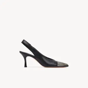 Chloé Alba Slingback Pumps - Black