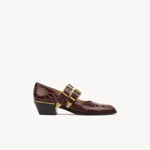 Chloé Susanna Strappy Pumps - Hot Brown
