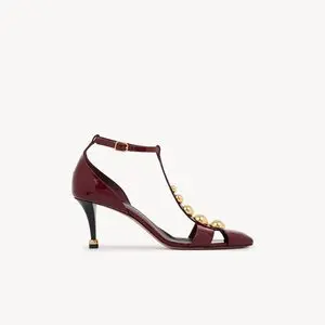 Chloé Cleia Heeled Sandal - Grenat