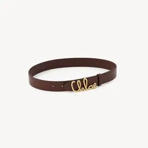 Chloé Iconic Belt - Crafty Brown