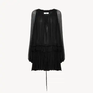 Chloé Mini Cape Dress - Black